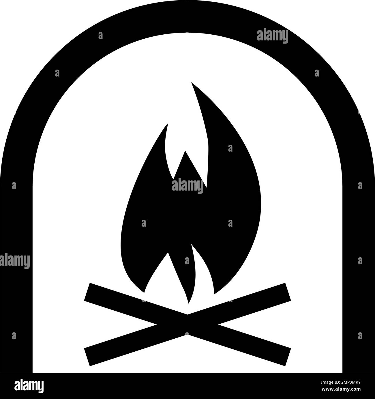 Flaming firewood Black and White Stock Photos & Images - Alamy