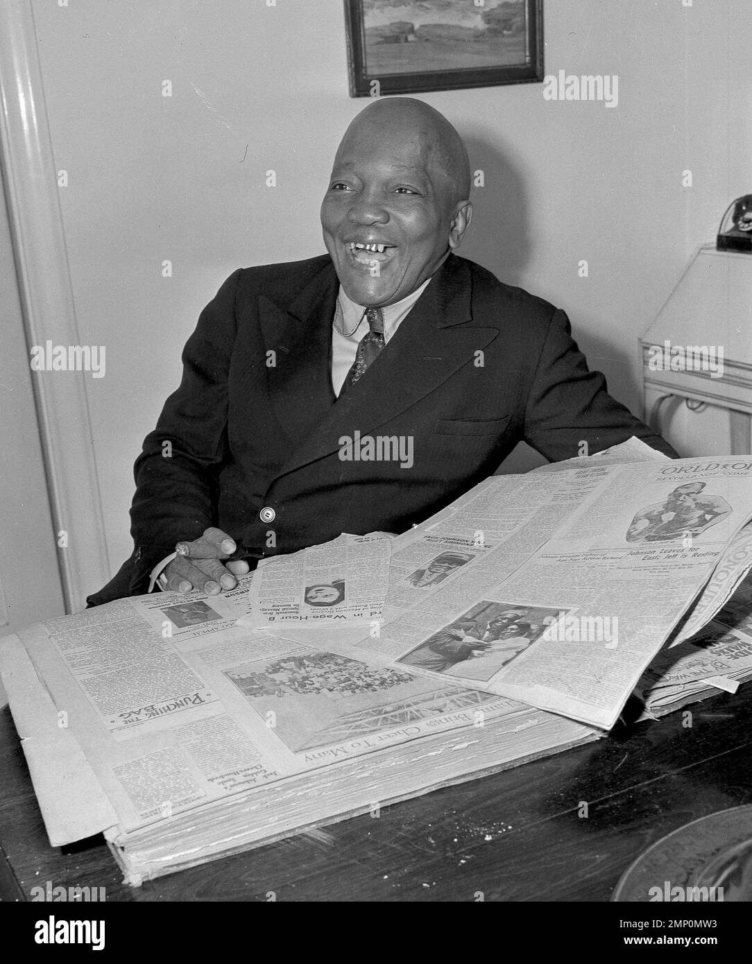 FILE - In this Feb. 10, 1943, file photo, former boxer Jack Johnson ...
