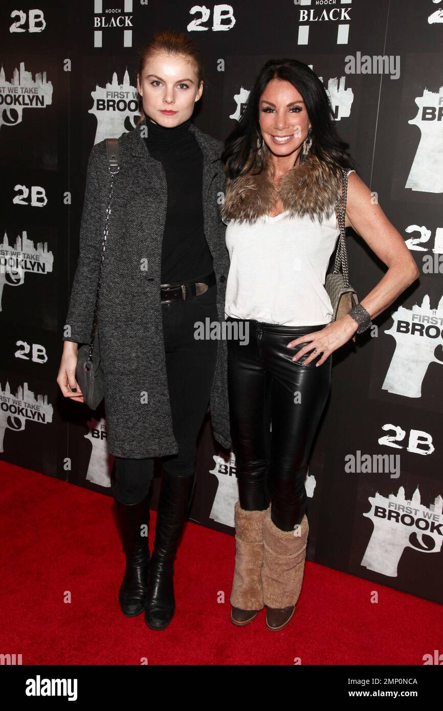 Christine Staub, left, and Danielle Staub, right, attend the premiere of "First We Take Brooklyn ...