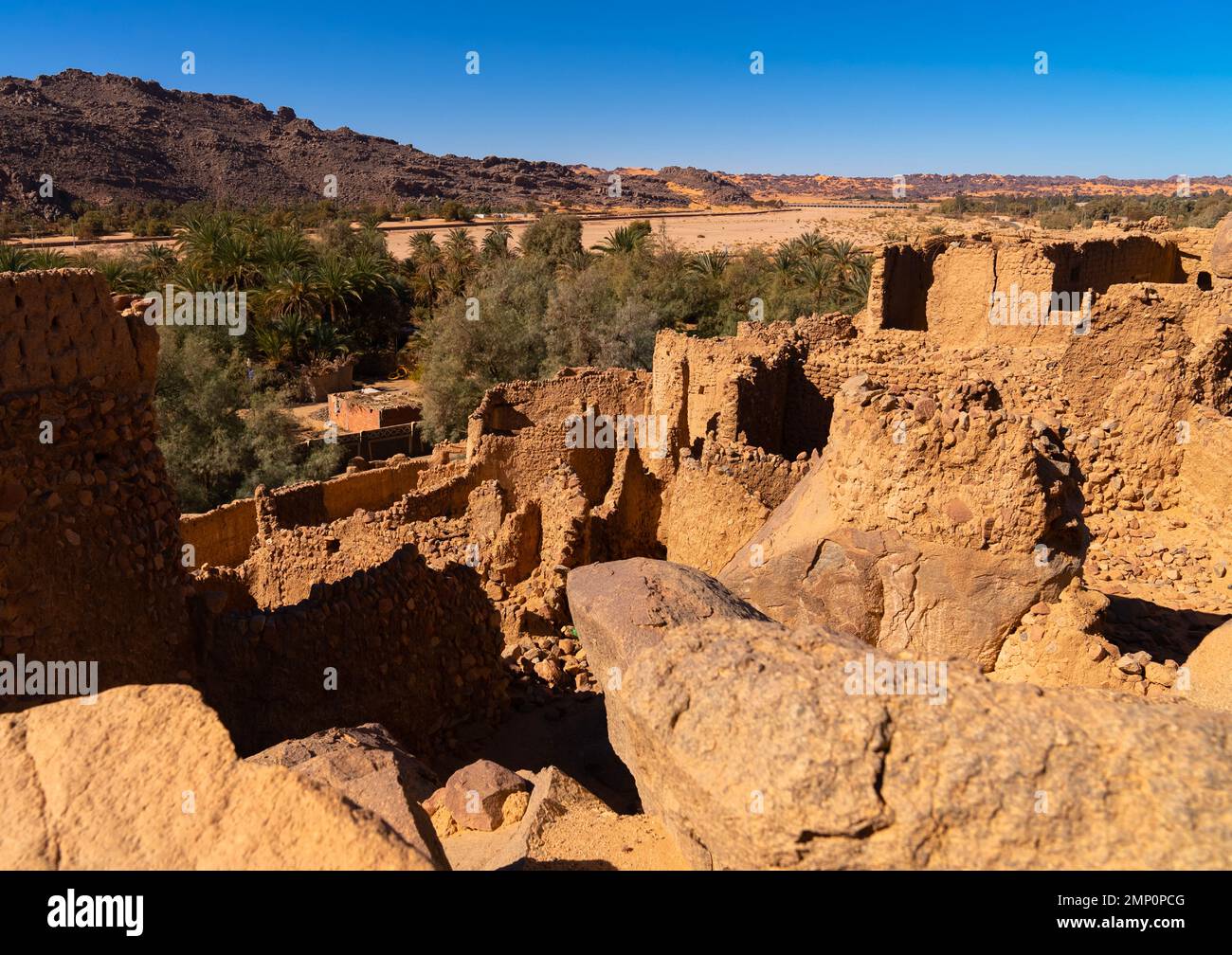 Ksar Zelouaz old town, North Africa, Djanet, Algeria Stock Photo - Alamy