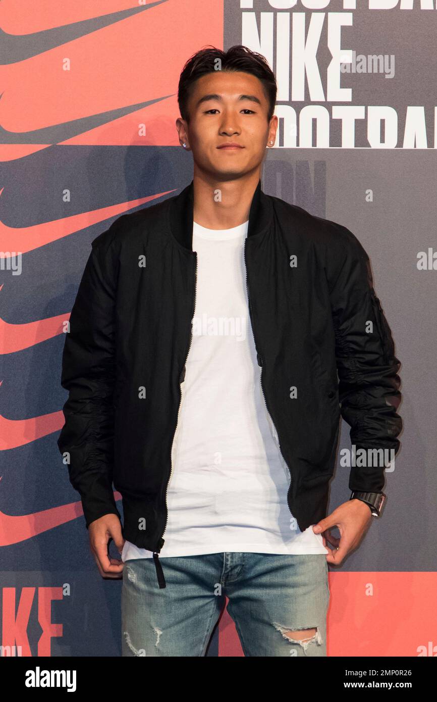 Wei Shihao poses for photographers upon arrival at the Nike Celebrates ...