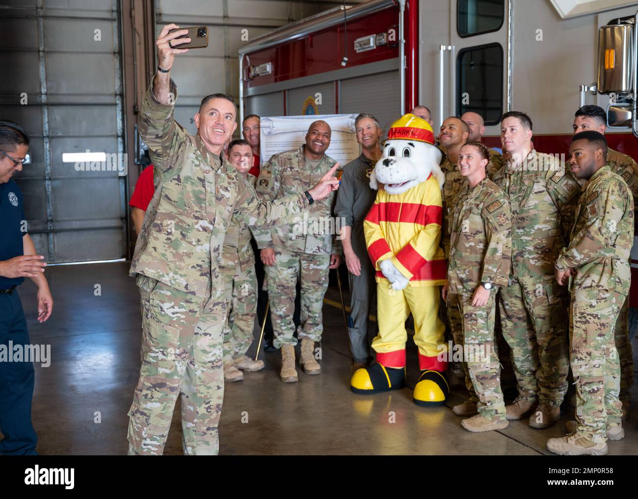 U.S. Air Force CMSgt. Jason Shaffer, 56th Fighter Wing command chief ...