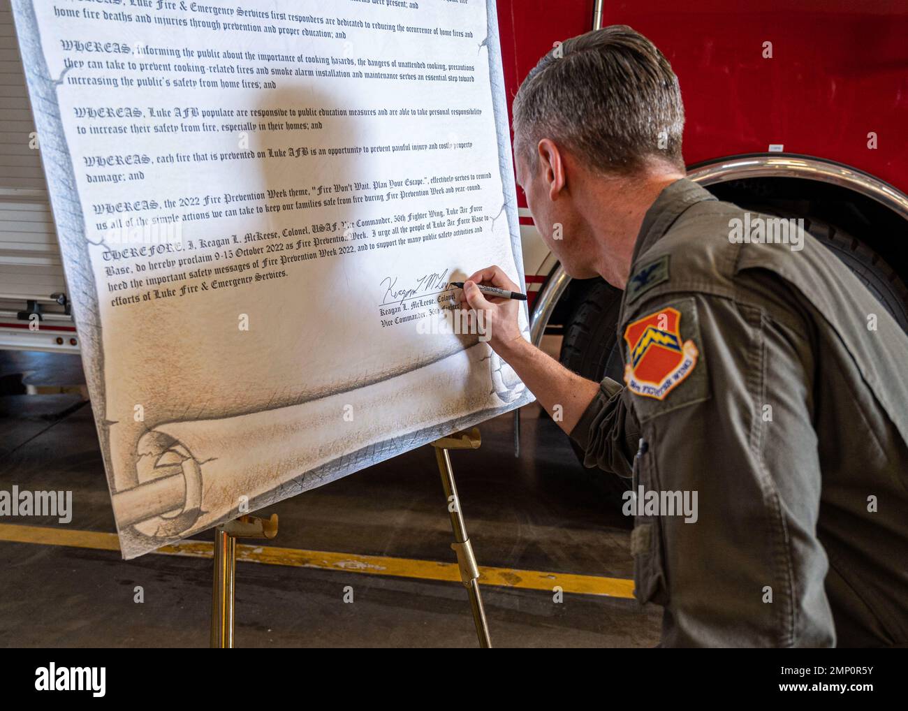 U.S. Air Force Col. Keagan McLeese, 56th Fighter Wing vice commander ...