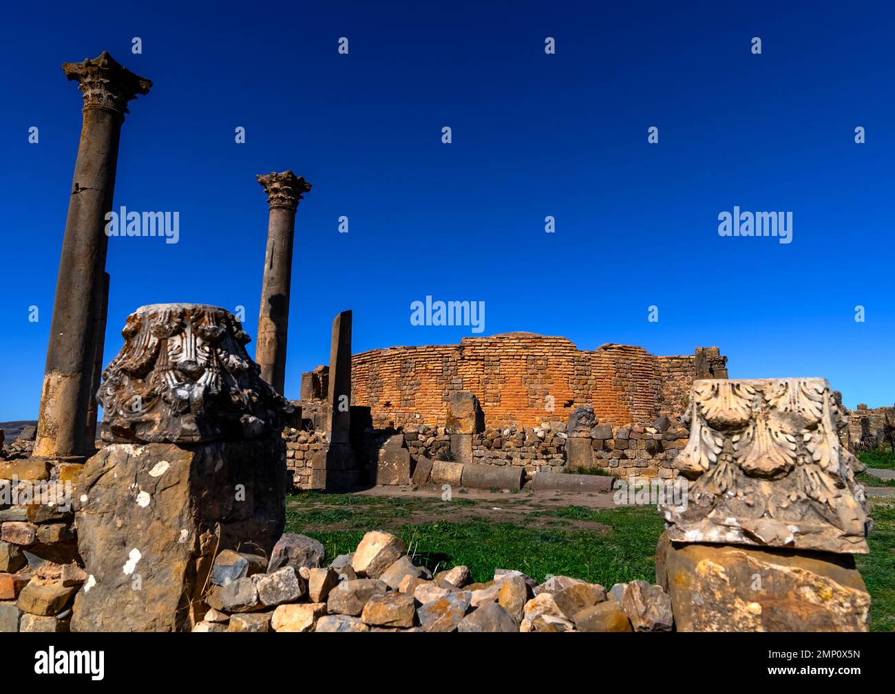Christian baptismal area in the Roman ruins , North Africa, Djemila ...