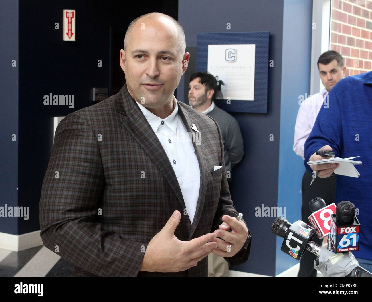 University of Connecticut athletic director David Benedict takes ...