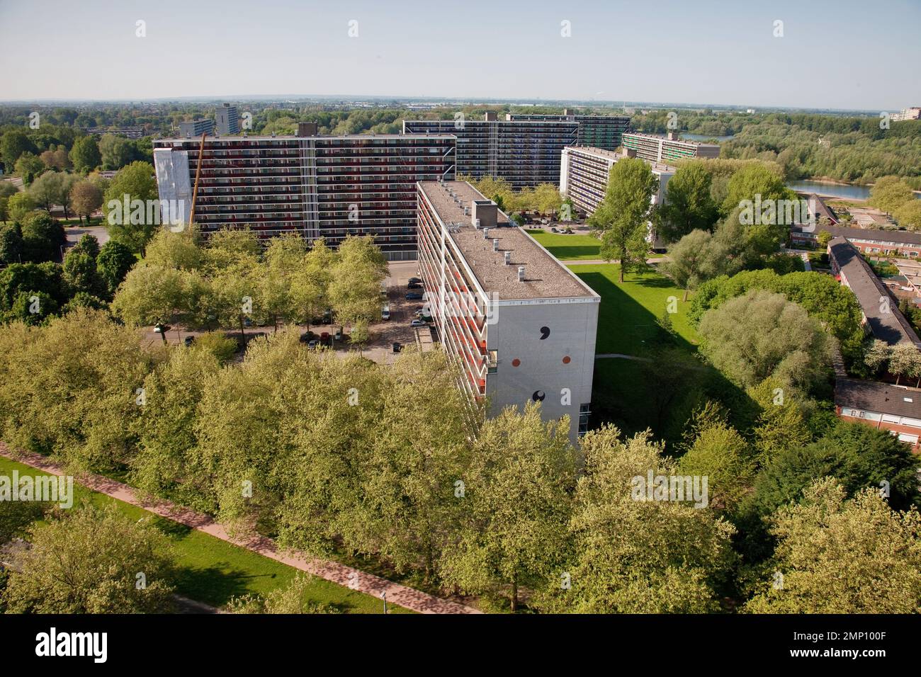 Gallery Flats in the Arnhem suburb Malburgen, Netherlands Stock Photo ...