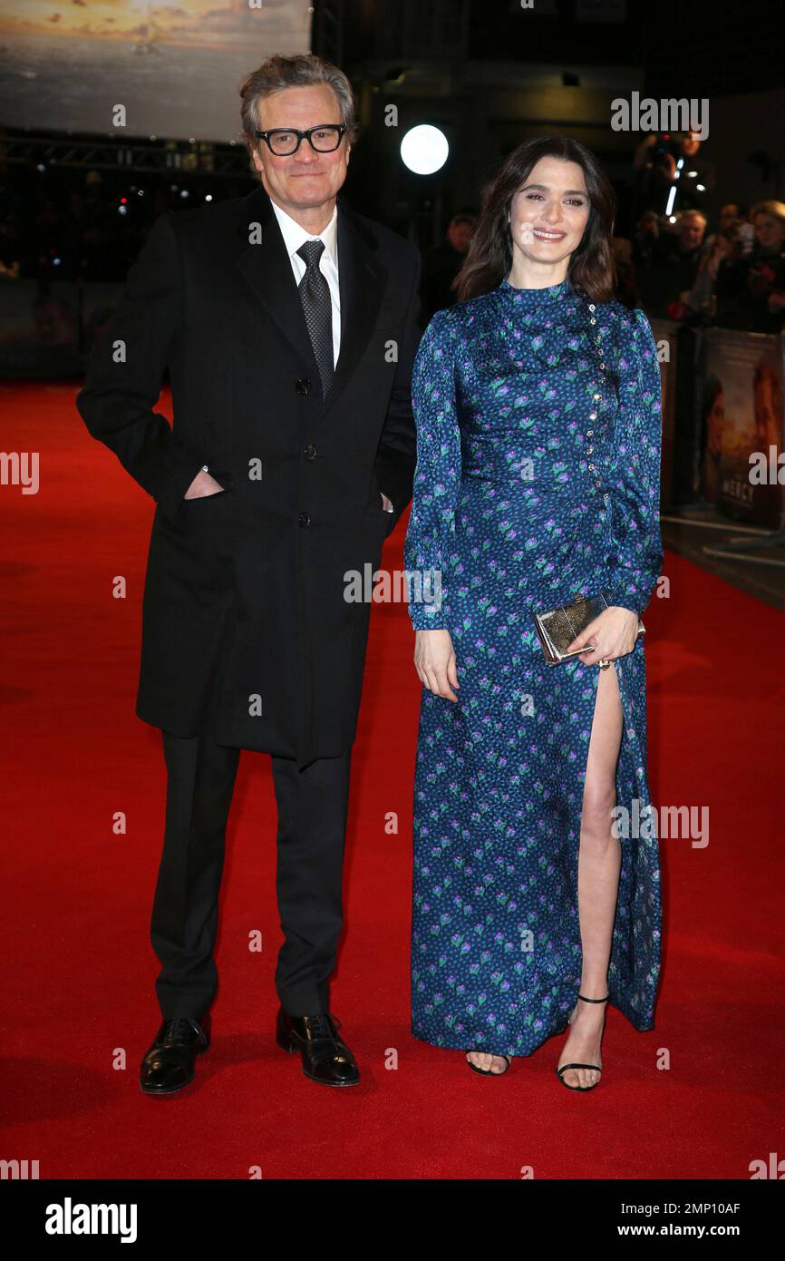 Actors Colin Firth, left, and Rachel Weisz pose for photographers upon ...