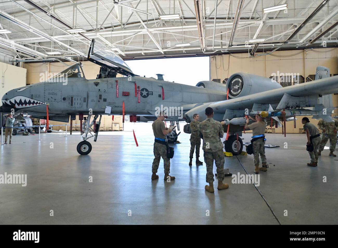 U.S. Air Force Airmen assigned to the 74th Fighter Generation Squadron ...