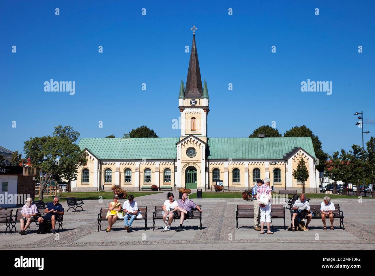Sweden, Oland island, Borgholm is one of Sweden's historical towns ...