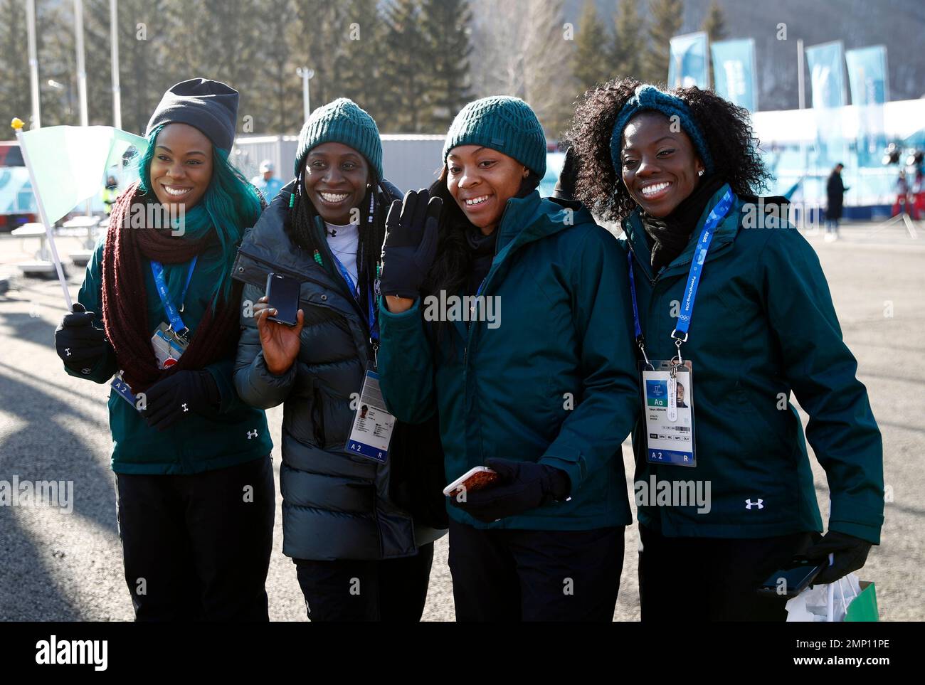 Akuoma Omeoga, from left, Simidele Adeagbo, Ngozi Onwumere and Seun ...
