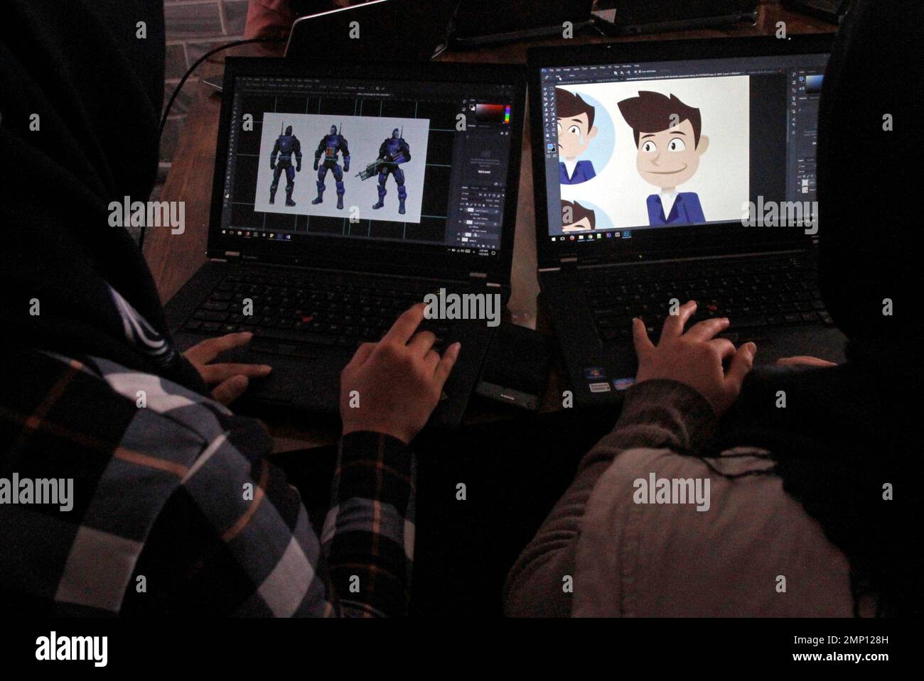 In this Monday, Jan. 22, 2018 photo, Afghan coders practice at the Code ...