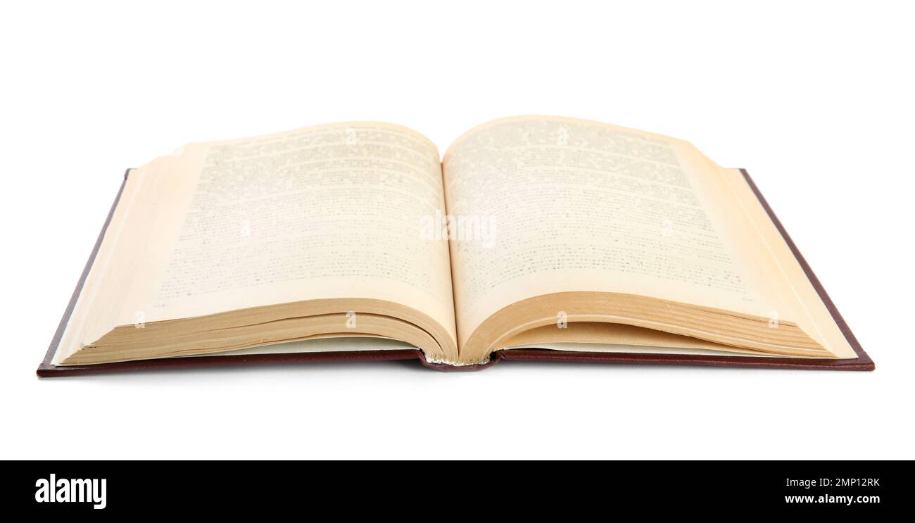 Open old hardcover book hi-res stock photography and images - Alamy