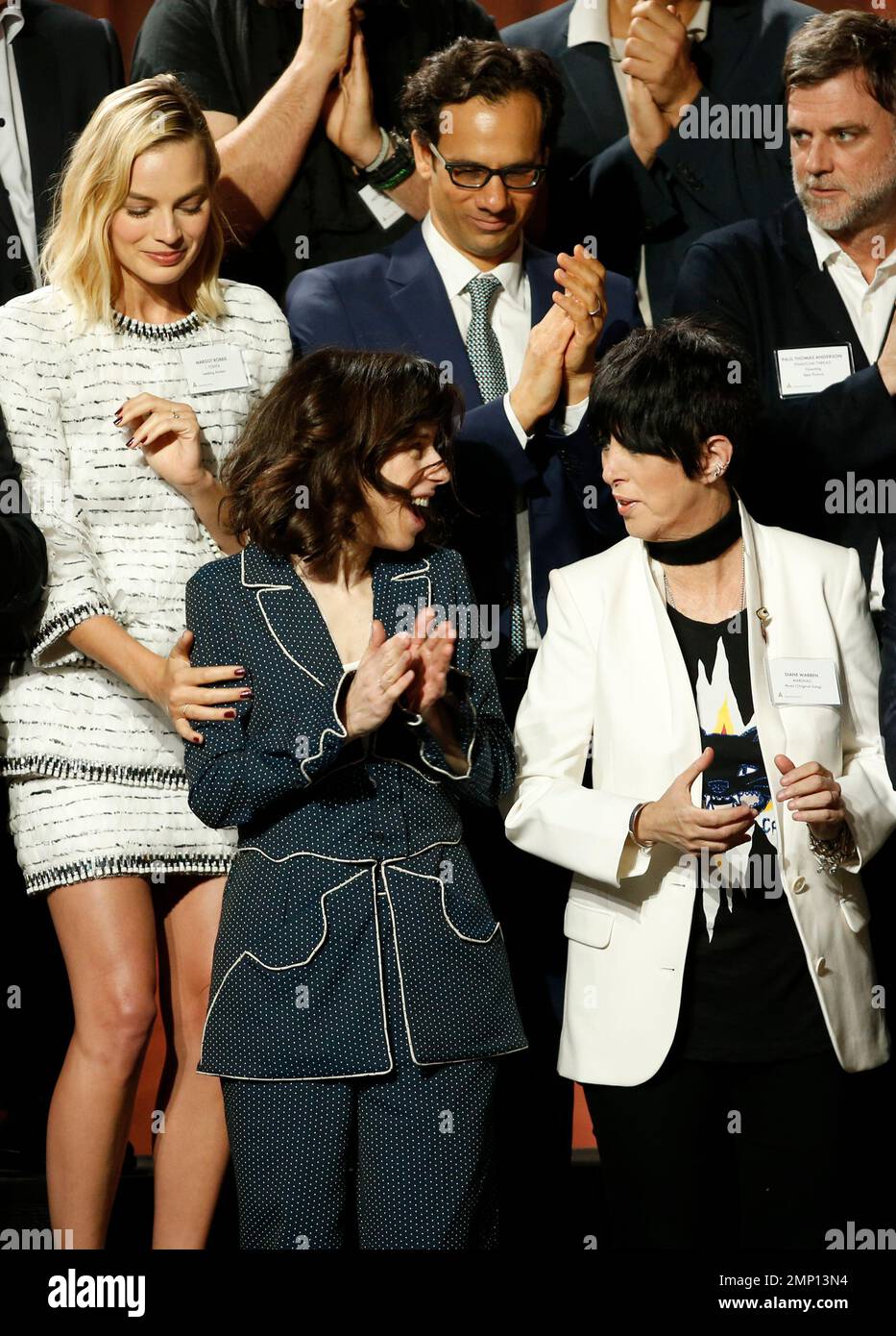 Margot Robbie, from top row left, Dan Cogan, Paul Thomas Anderson, and ...