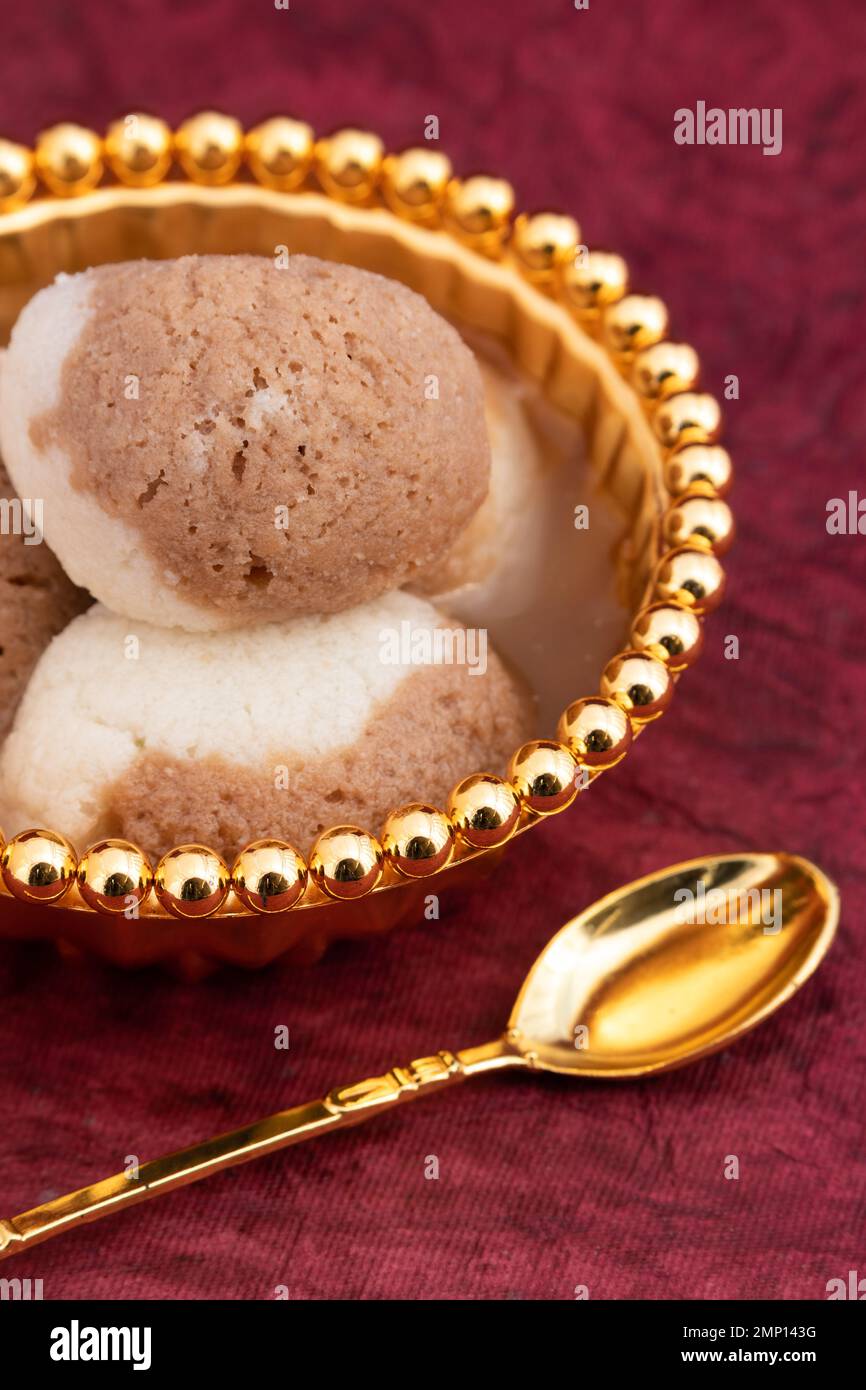 Indian Mithai Chocolate Rasgulla Also Called Choco Gulla, Rasagola ...