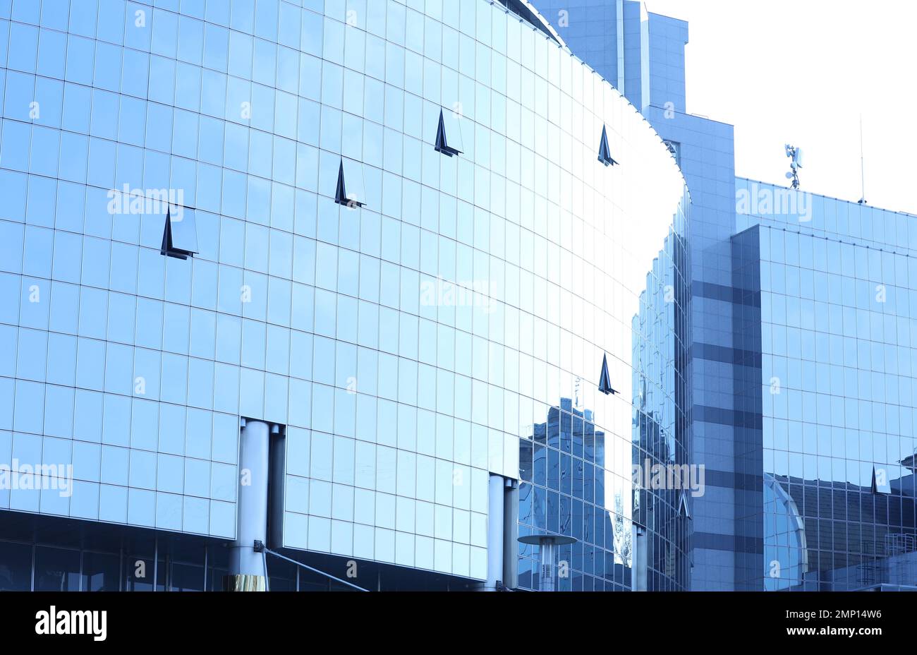 Office building with tinted windows. Modern architectural design Stock ...