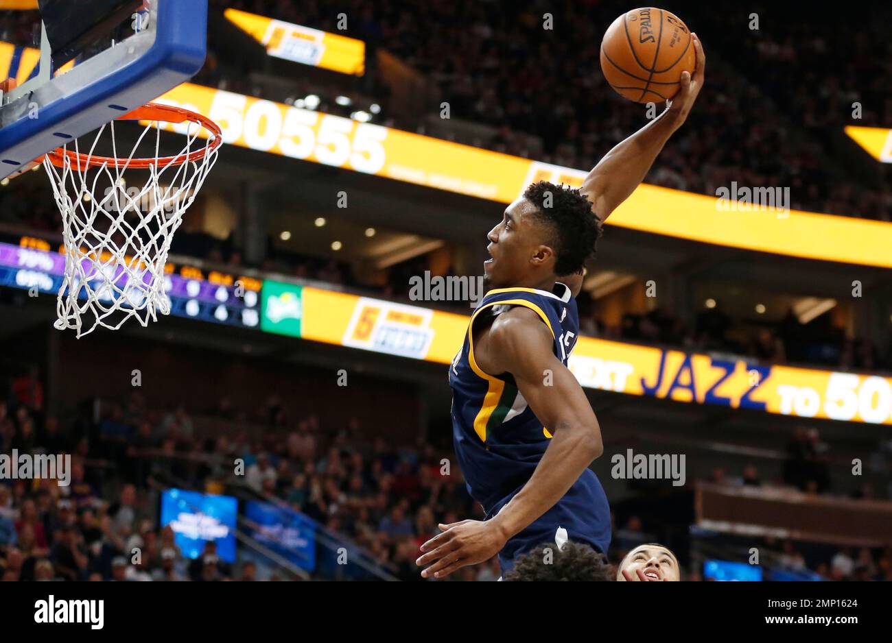 FILE - In this Oct. 28, 2017, file photo, Utah Jazz guard Donovan ...