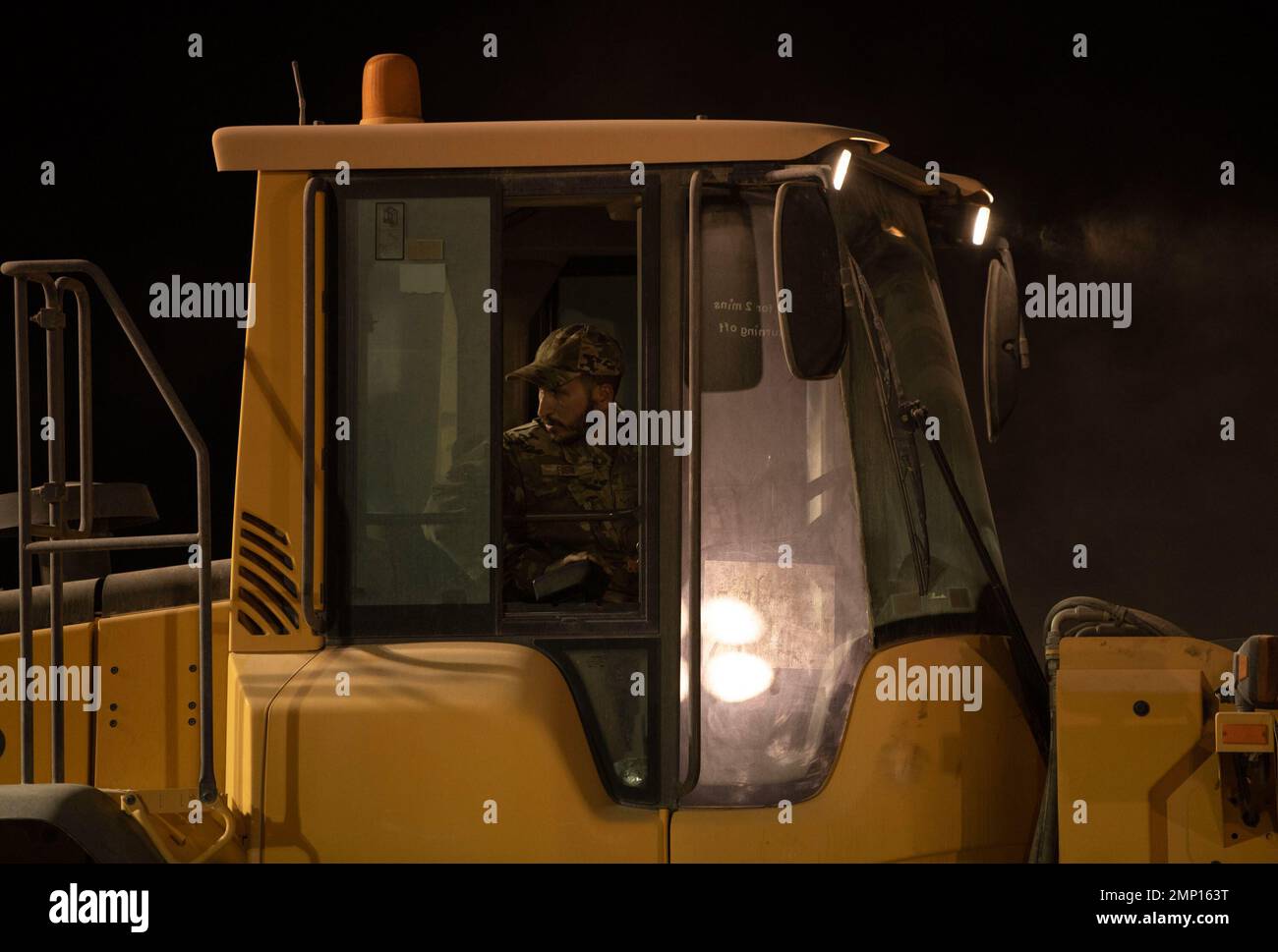 U.S. Air Force Airman 1st Class Jared Fusia, 386th Expeditionary Civil ...