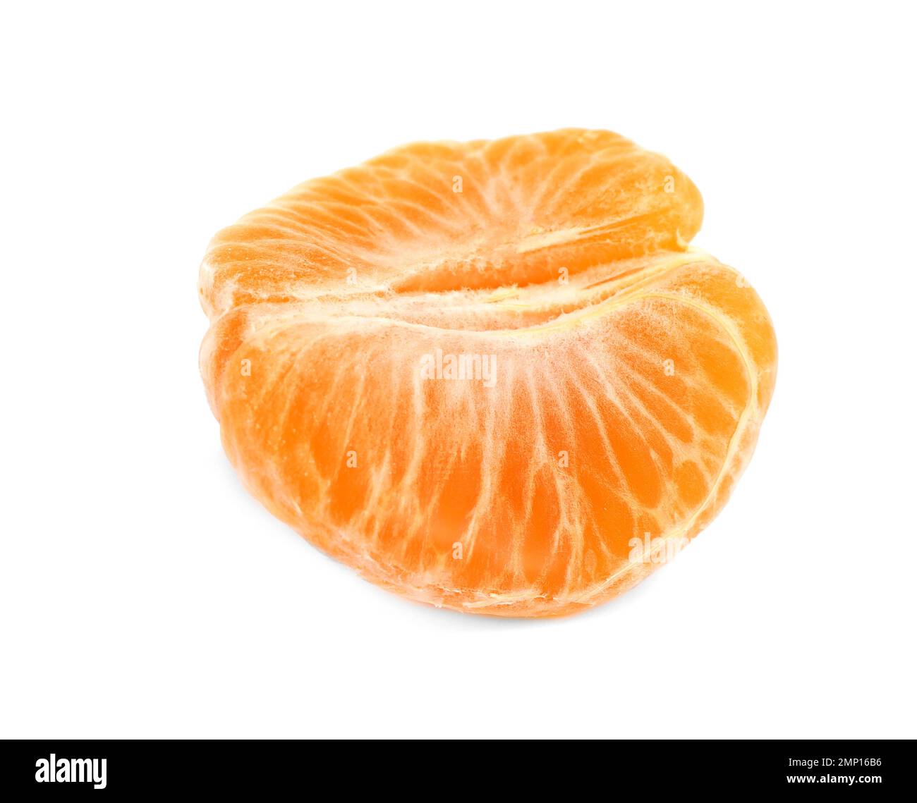 Peeled fresh juicy tangerine isolated on white Stock Photo - Alamy