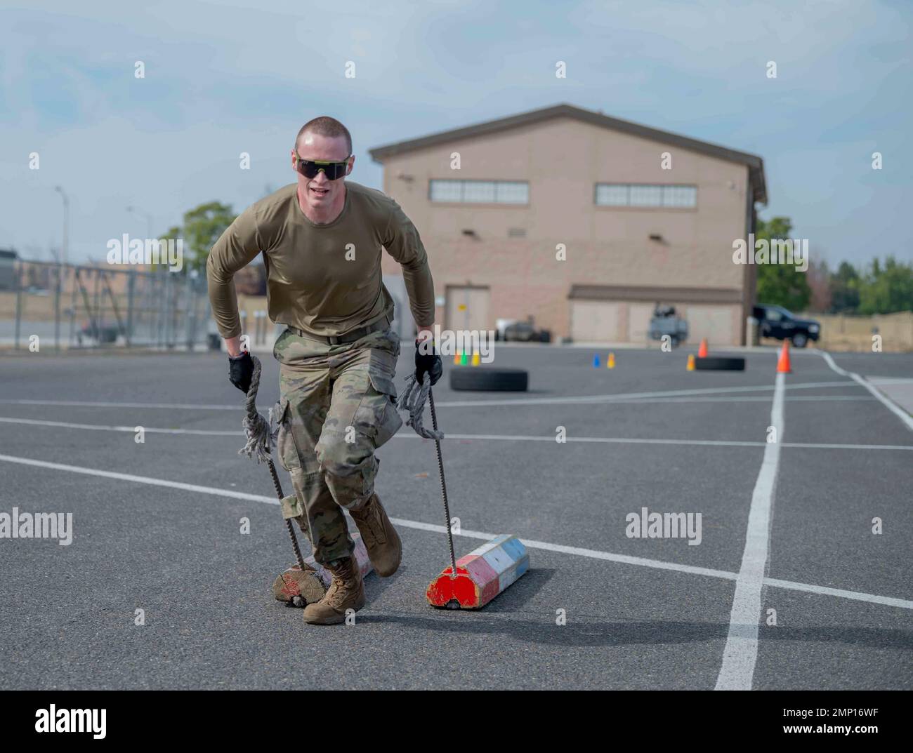 U.S. Air Force Senior Airman Dylan Carmichael from the 92nd Logistics ...