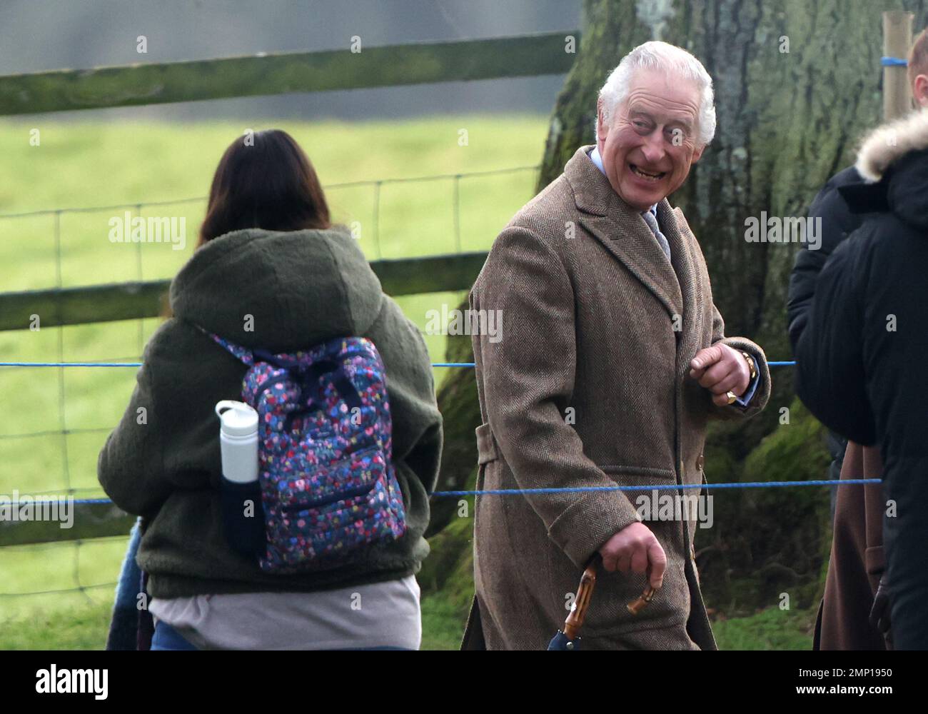 King Charles III and Princess Anne The Princess Royal, attend the St ...