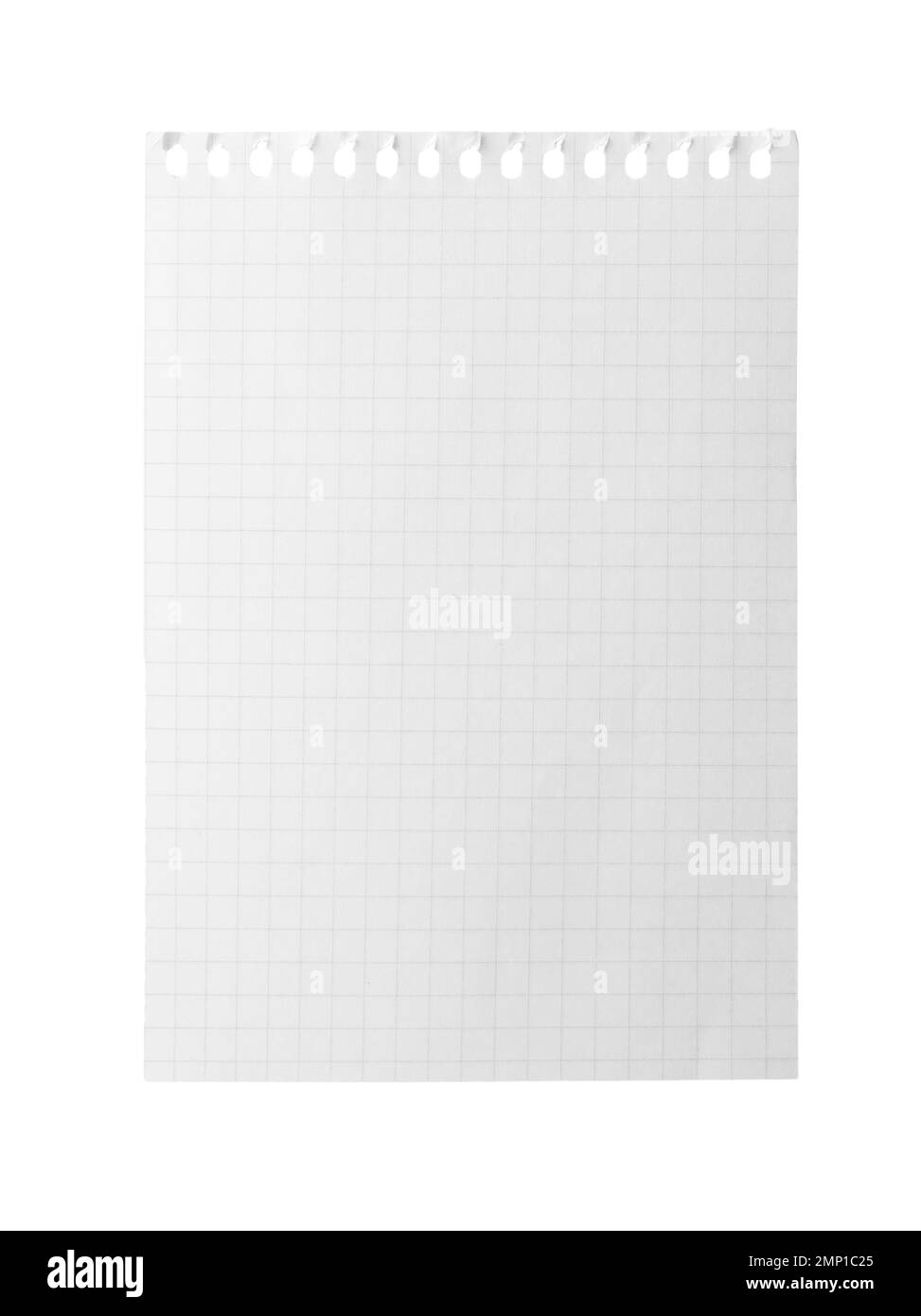 Blank notebook paper isolated on white. Space for design Stock Photo ...