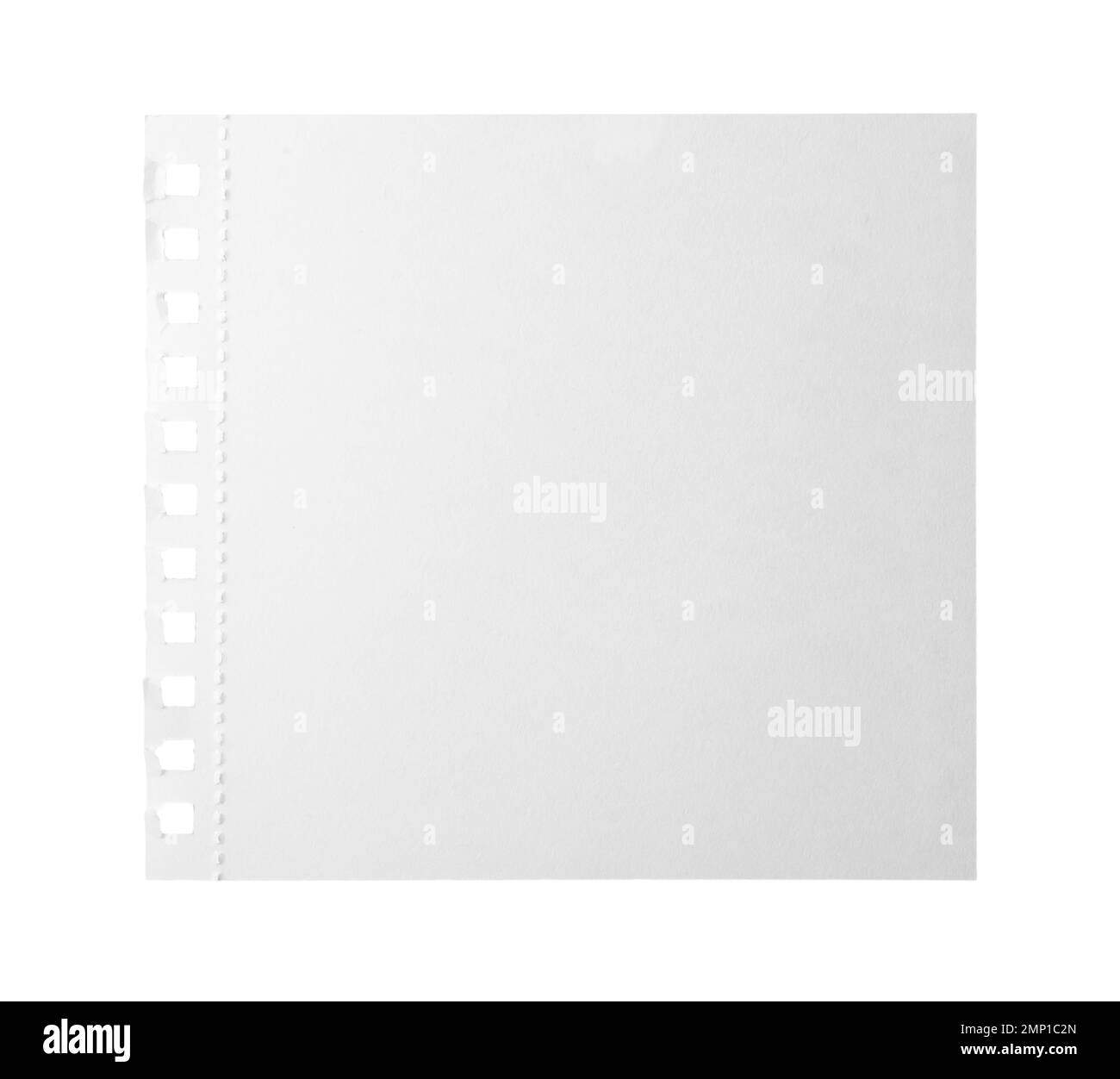 Blank notebook paper isolated on white. Space for design Stock Photo ...
