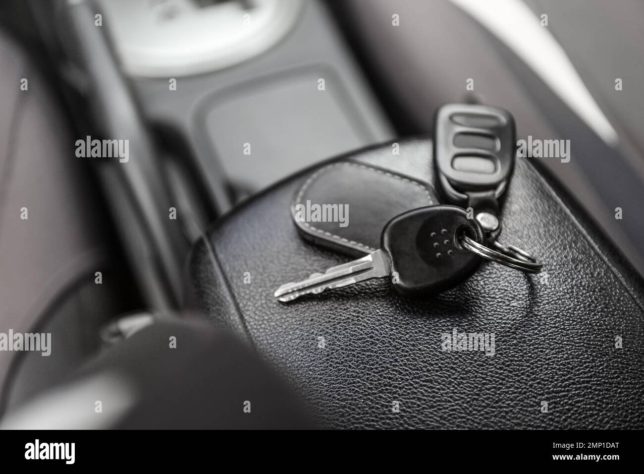 Key in new modern automobile. Car buying Stock Photo - Alamy