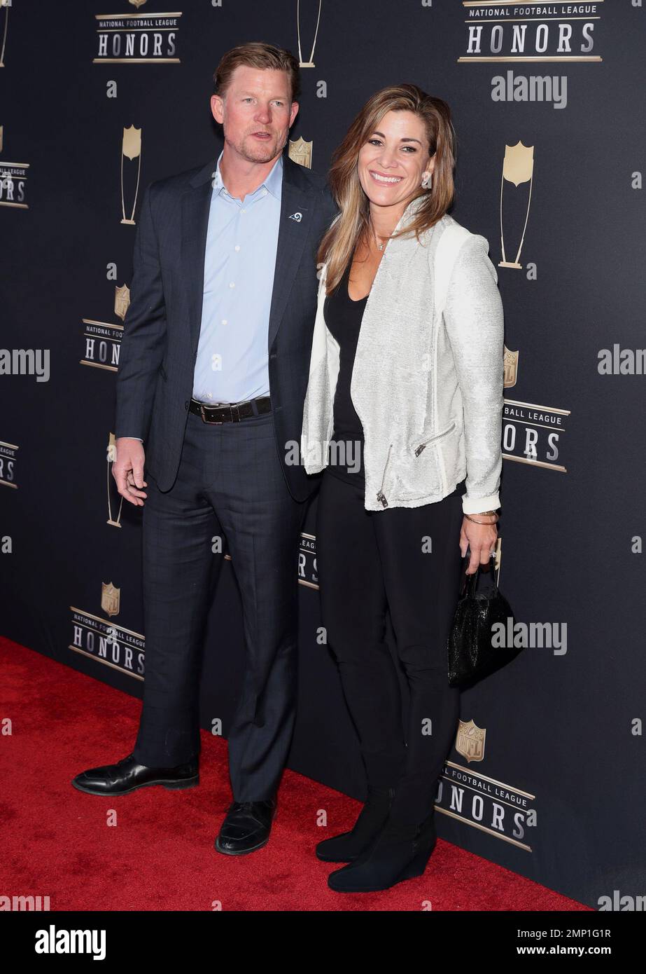 Les Snead, left, and Kara Henderson arrive at the 7th Annual NFL Honors ...