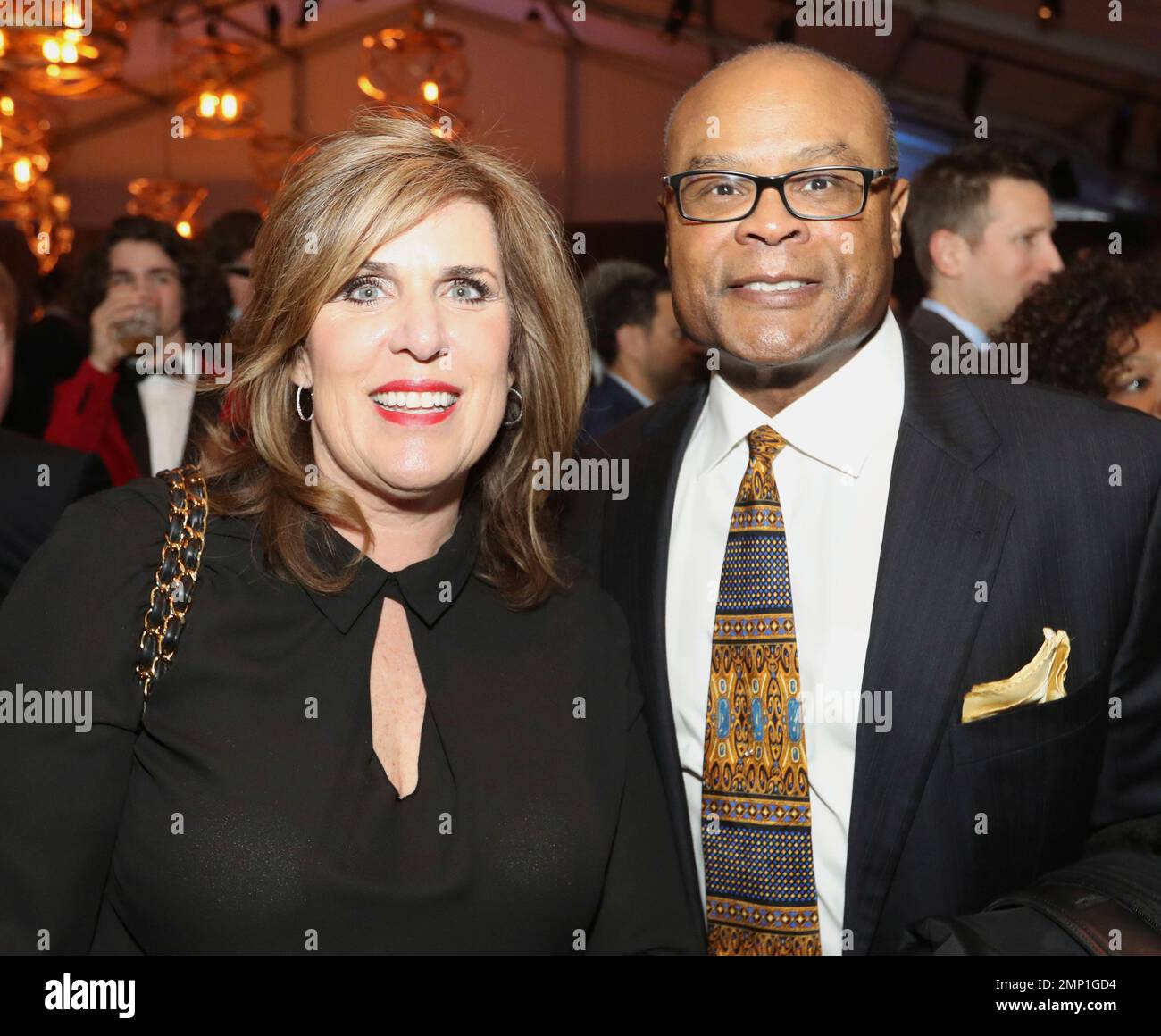 Former NFL player Mike Singletary, right, and Kim Singletary attend the ...