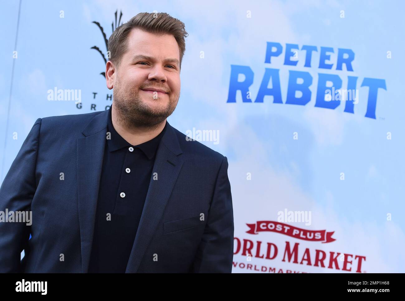 James Corden arrives with his family at the world premiere of "Peter ...