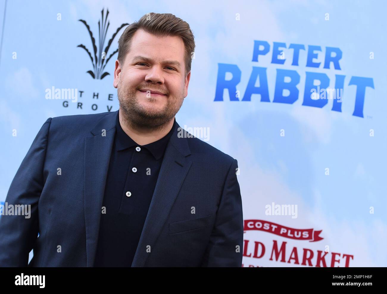 James Corden arrives with his family at the world premiere of "Peter ...