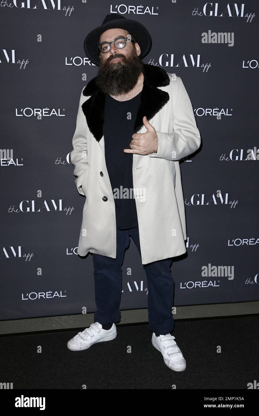 Dave Cristian aka Young Beardo attends the Celebration of The Glam App ...