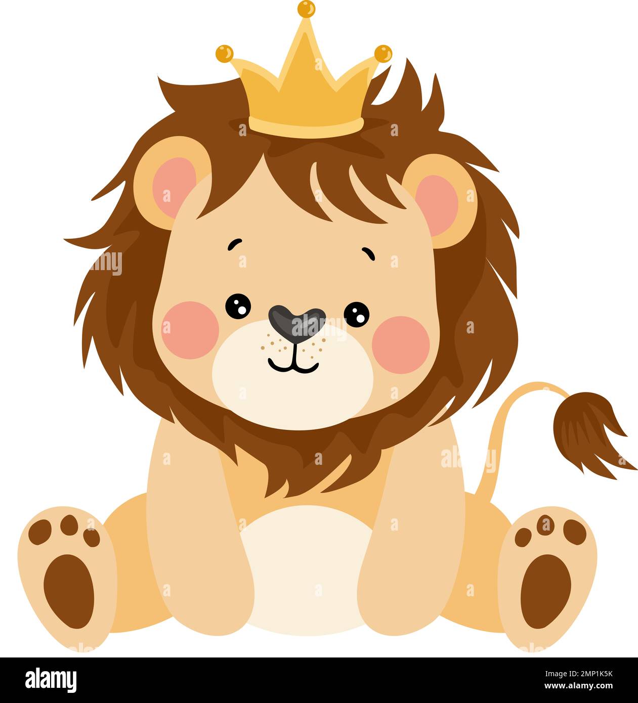 Lion With Crown Clip Art