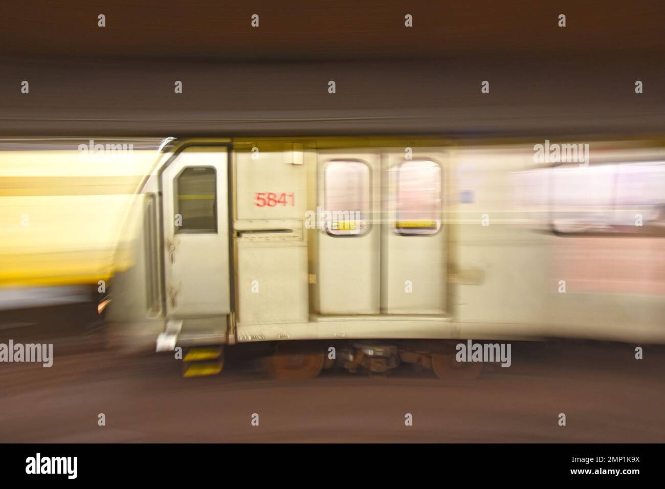 subway train moving in blurred motion, Toronto, Canada Stock Photo - Alamy