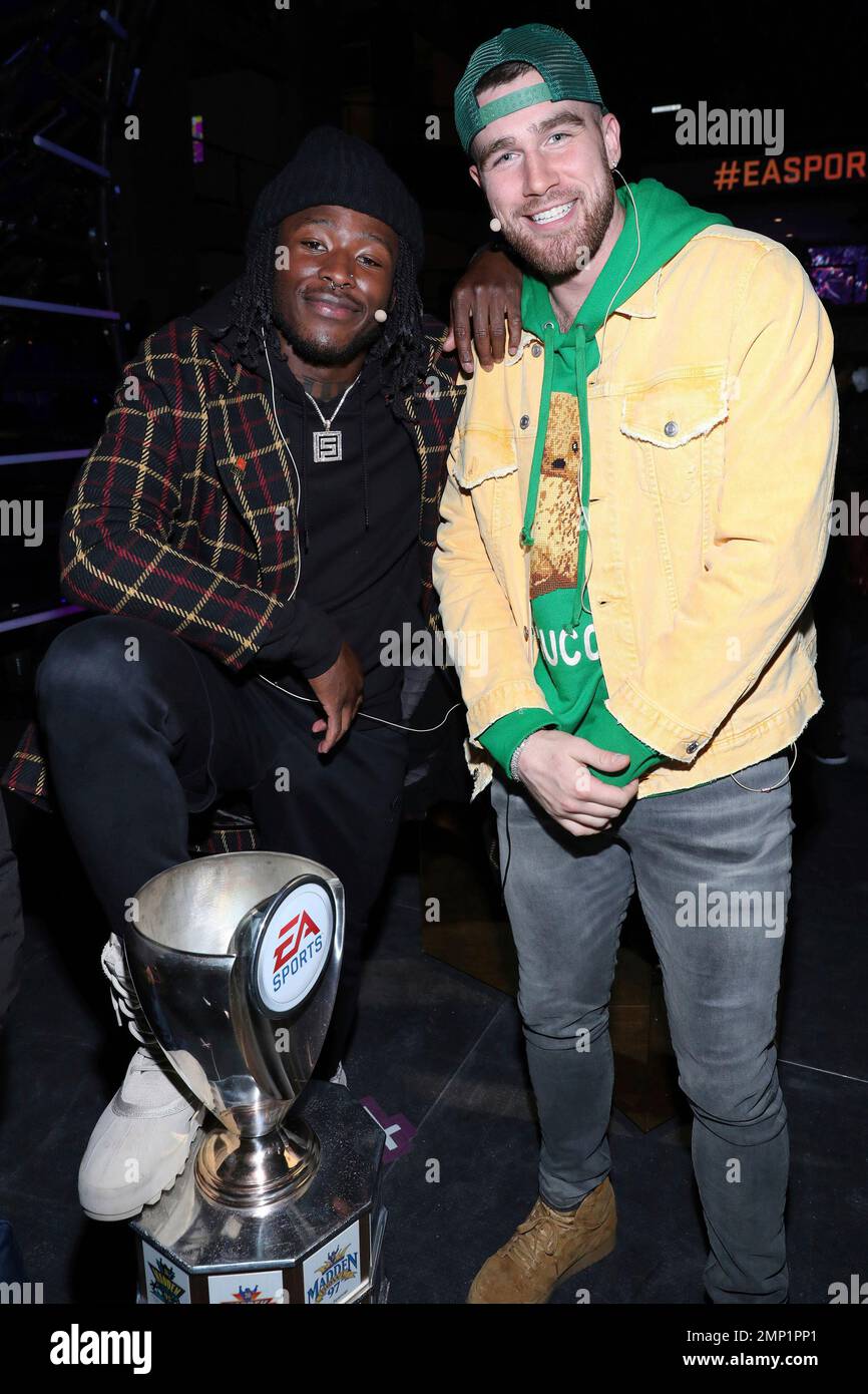 New Orleans Saints Alvin Kamara and Kansas City Chiefs Travis Kelce ...