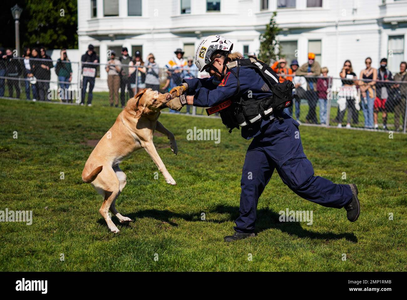 SAN FRANCISCO (Oct. 8, 2022) – Caroline Upton, a canine handler of Task ...