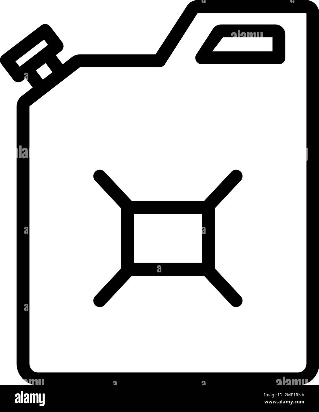 Simple gasoline plastic container icon. Gasoline storage. Editable ...