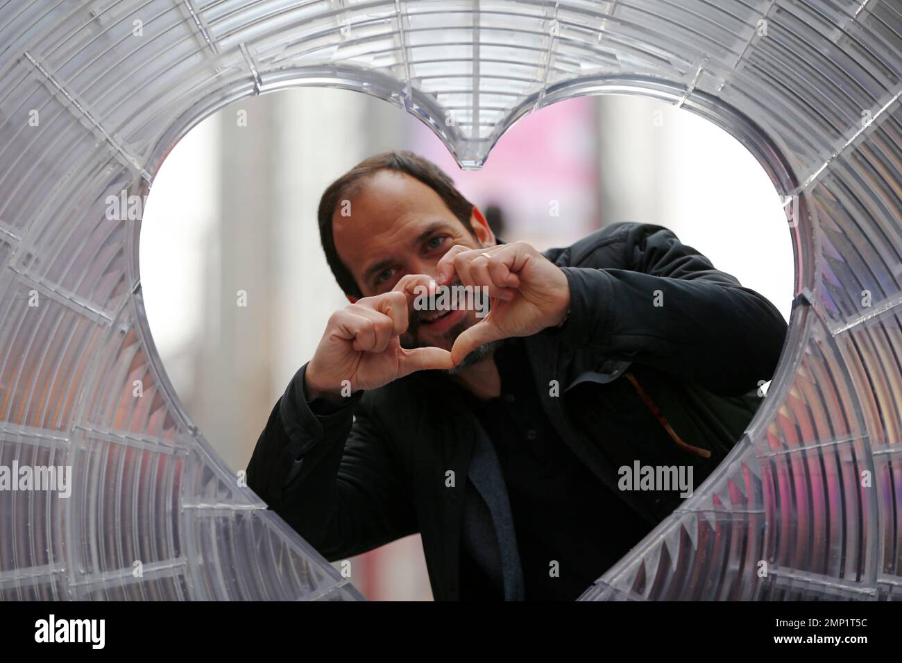 Benjamin Aranda, one of four men who designed "Window to the Heart," an ...