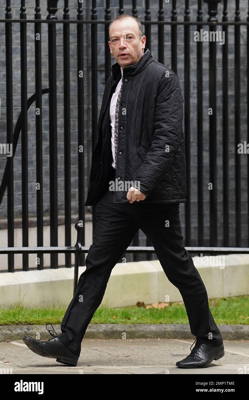 Northern Ireland Secretary Chris Heaton-Harris arriving in Downing ...