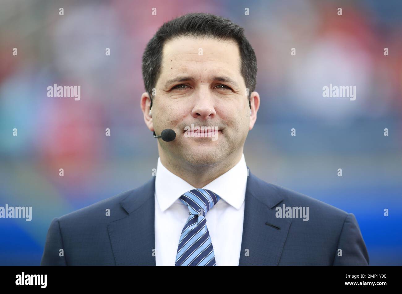 ESPN NFL insider Adam Schefter on the set before the NFL Pro Bowl ...