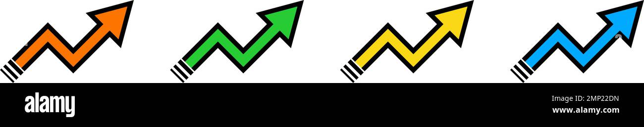 Uptrend vector vectors Cut Out Stock Images & Pictures - Alamy