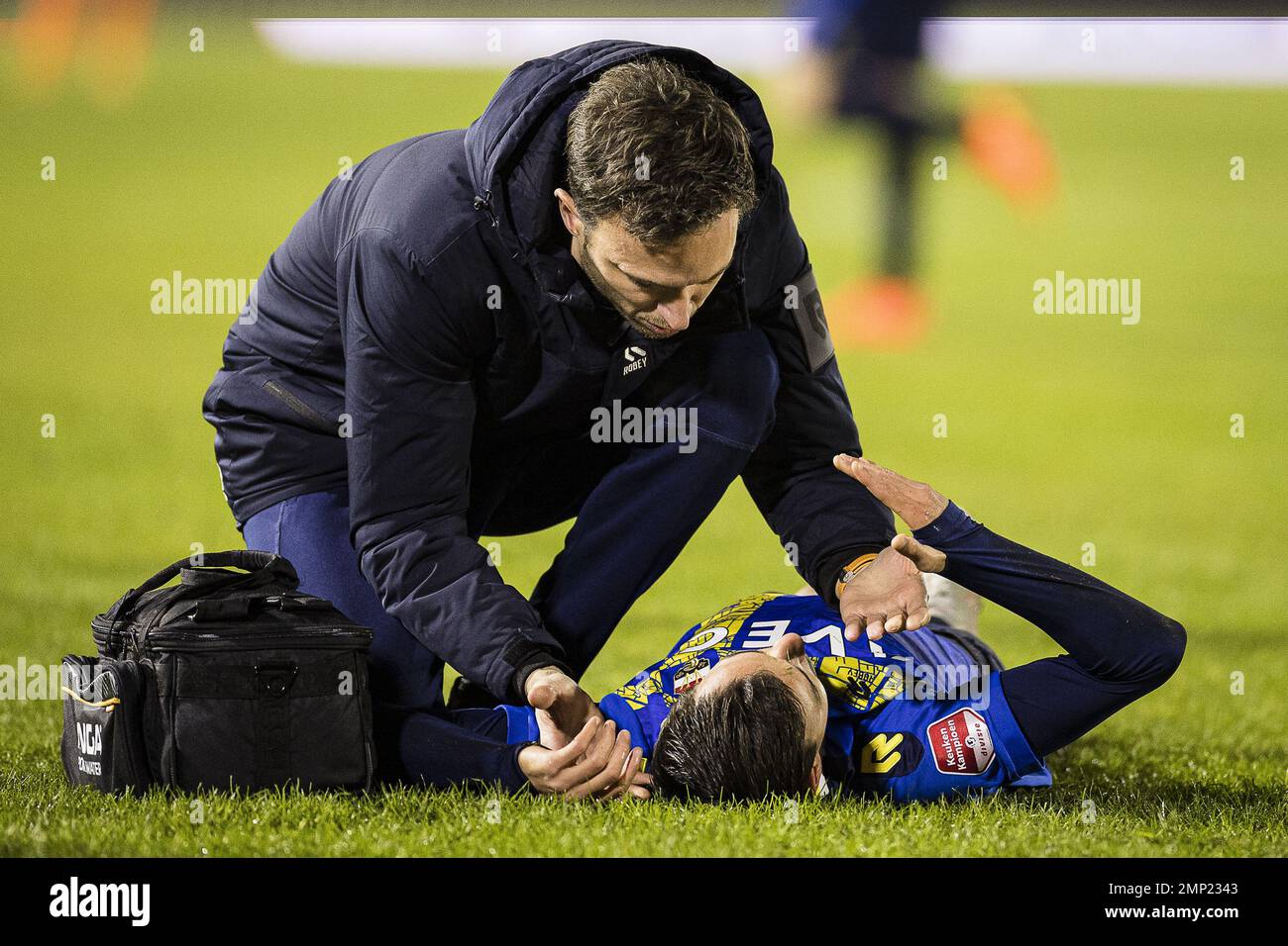 EINDHOVEN - 30-01-2023, Dev Hertgand. Dutch football, Keuken Kampioen ...