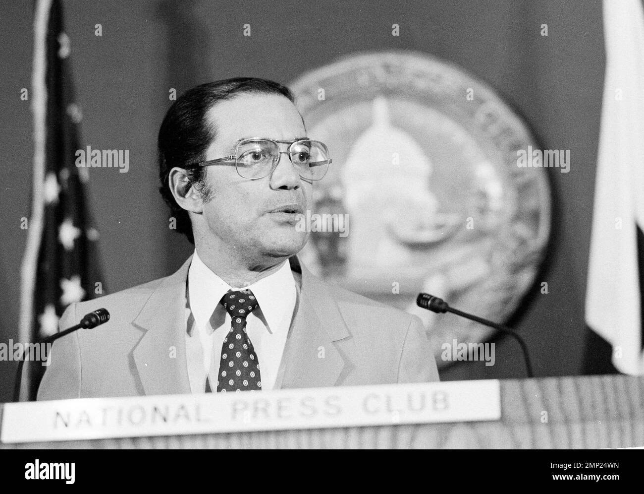Panama's President-elect Nicolas Ardito Barletta addresses the National ...