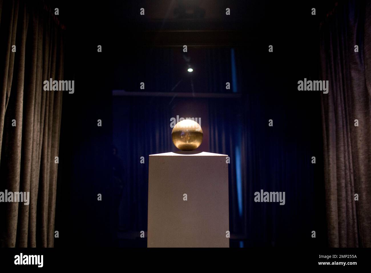 In this photo taken Thursday, Jan. 18, 2018, The ashes of scientist ...