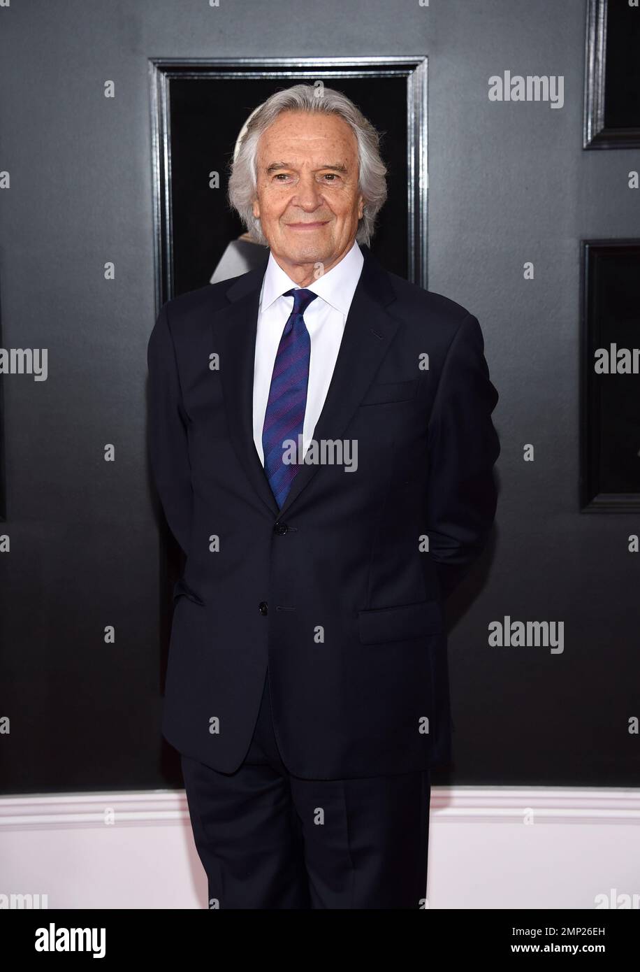Musician John McLaughlin arrives at the 60th annual Grammy Awards at ...
