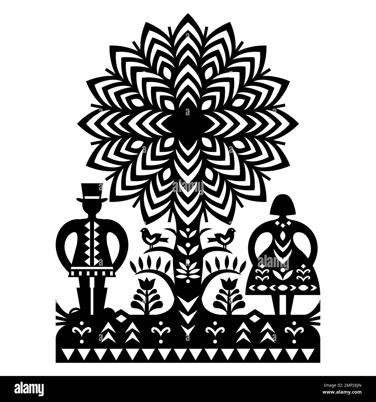 Paper woman shape retro Cut Out Stock Images & Pictures - Alamy