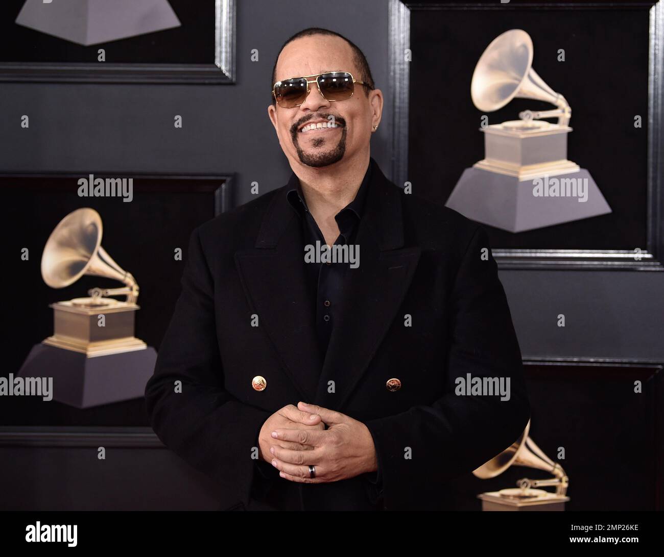 Ice-T arrives at the 60th annual Grammy Awards at Madison Square Garden ...