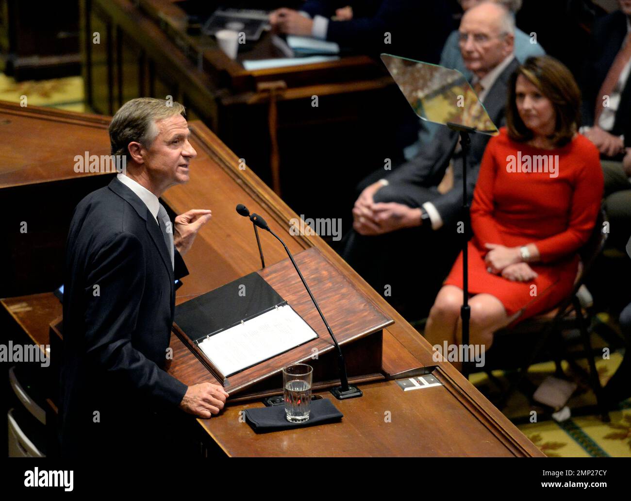 Gov. Bill Haslam gives his annual State of the State address to a joint ...