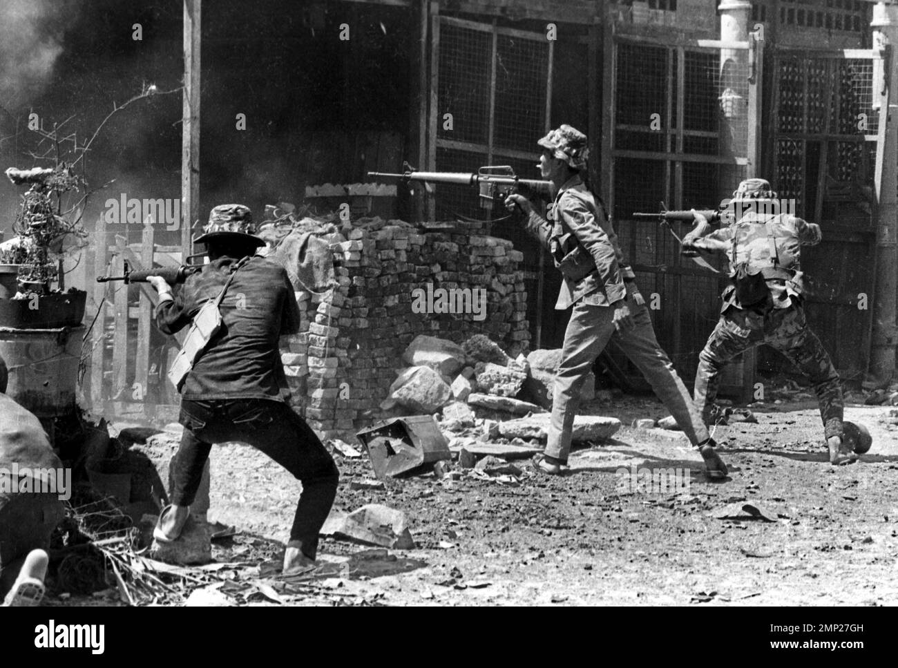 FILE - In this early 1968, file photo, South Vietnamese forces fire on ...