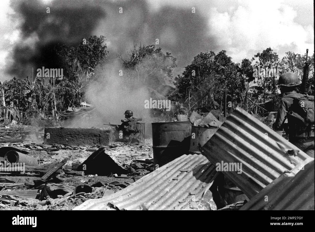 In this early 1968 file photo, South Vietnamese troops hold a position ...
